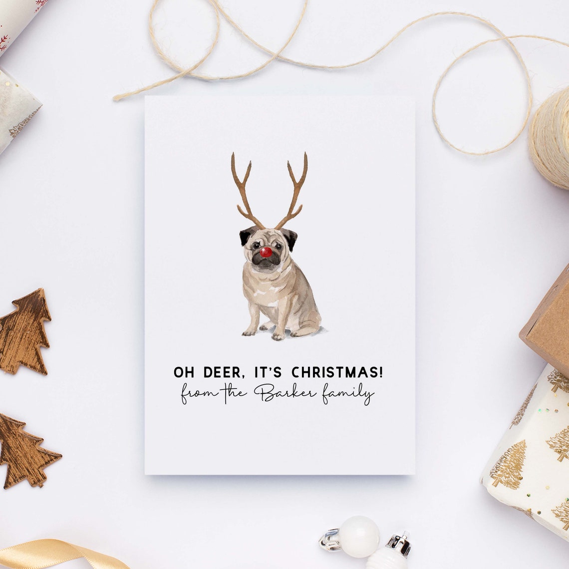 Personalized Dog Christmas Cards Set Choose Your Dog Pack of - Etsy