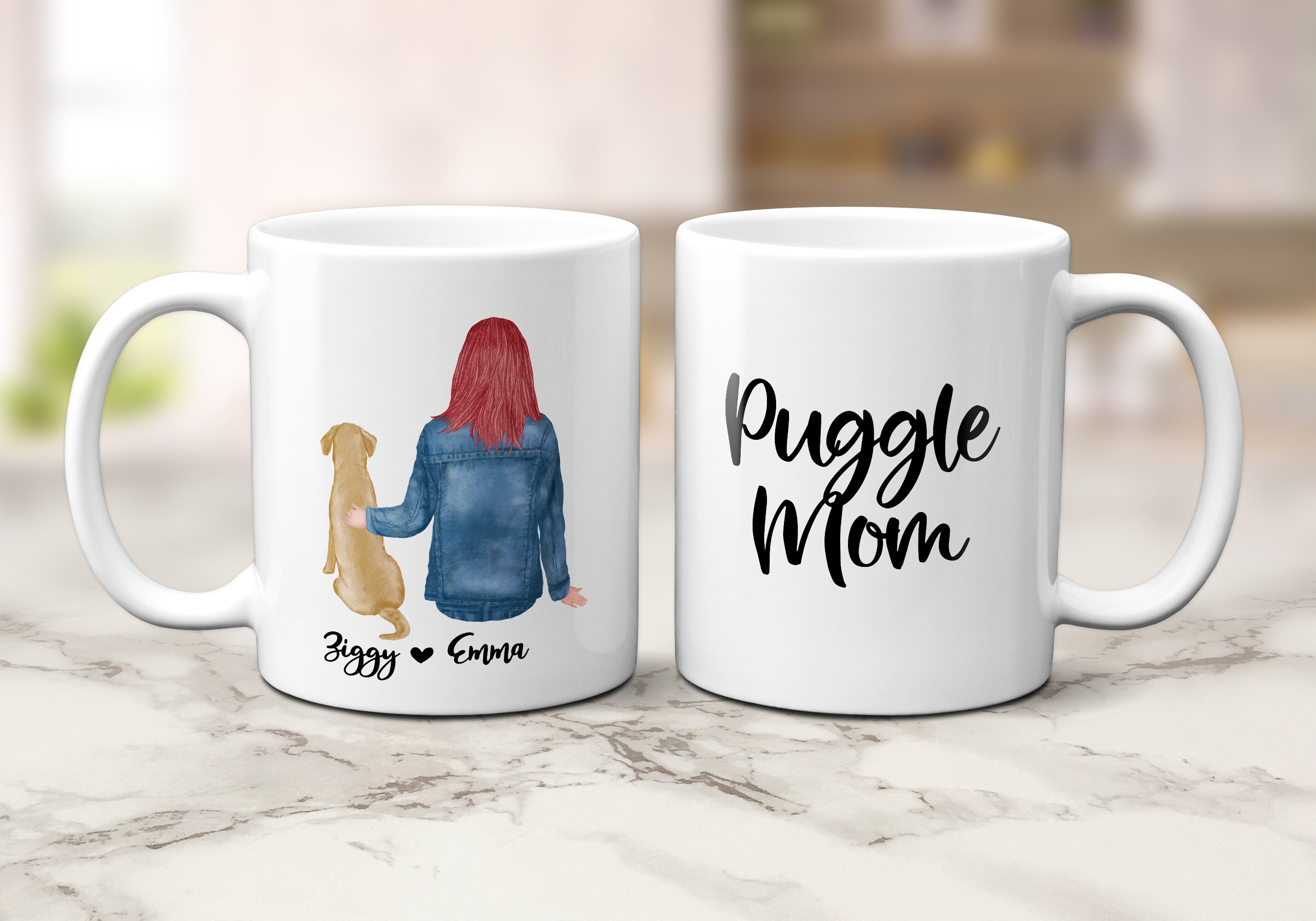Puggle mug puggle dog mom gift puggle gifts dog lover gift | Etsy
