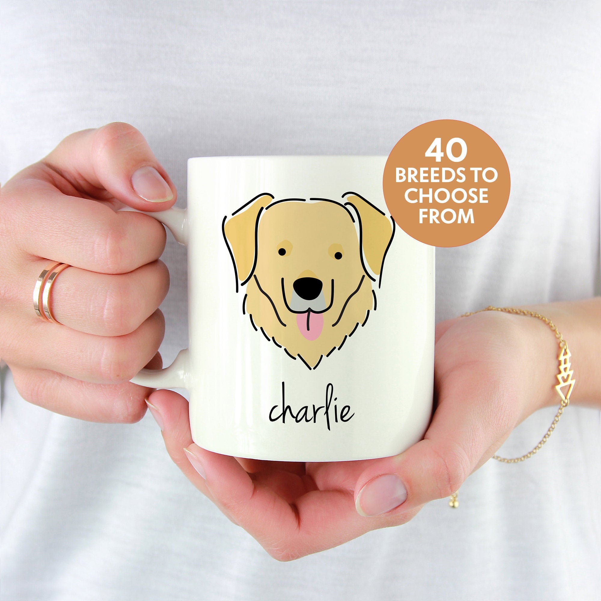 Dog Mug Golden Retriever Mug Personalized Dog Lover Mug Dog - Etsy