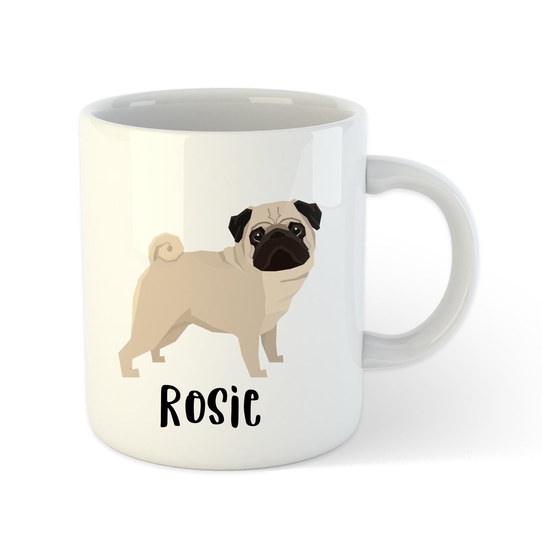 Personalized Pug Dog Mug - Etsy