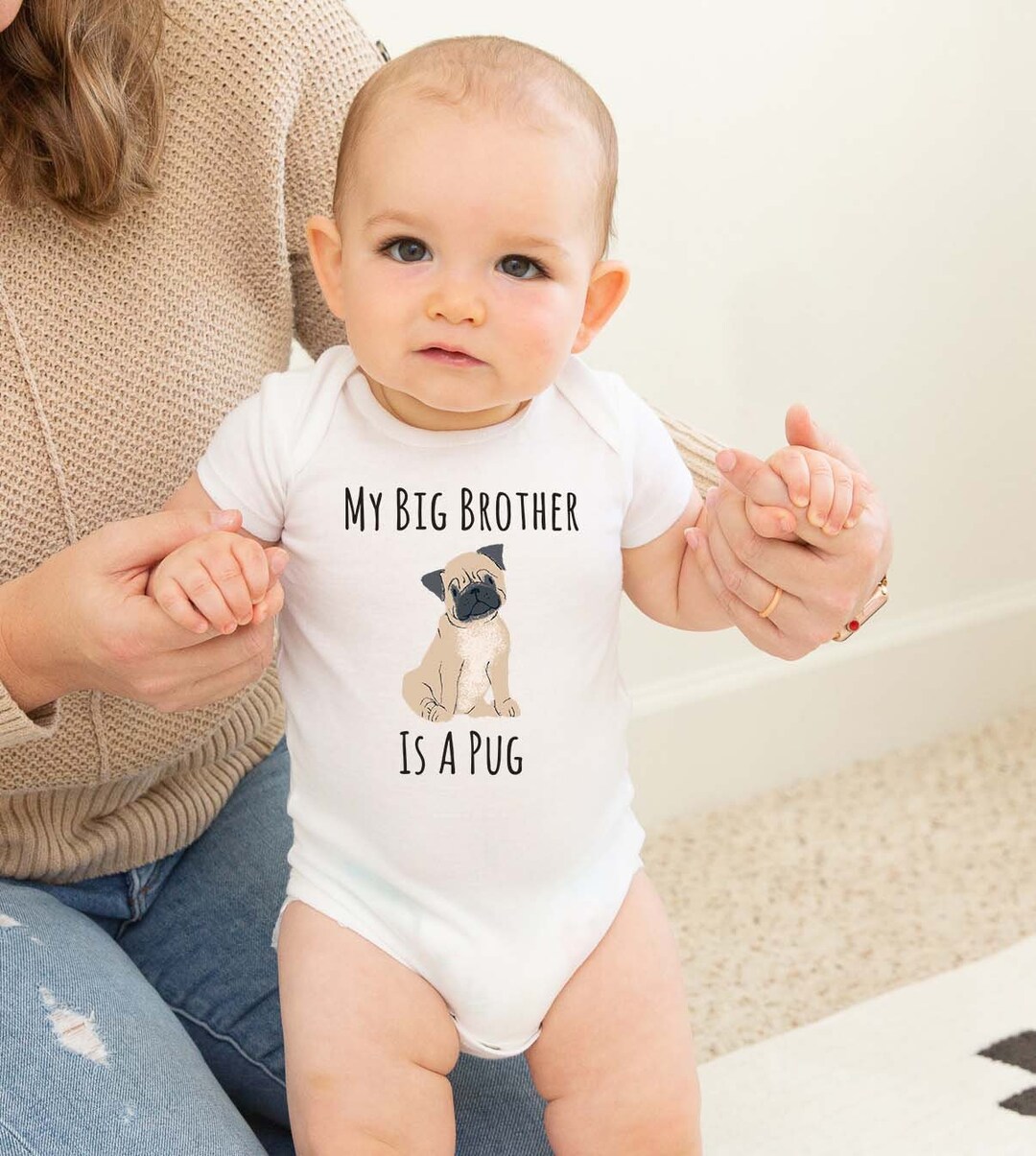 Pug Baby Onesie®, New Born Baby Clothes, Baby Shower Gift, Cute Dog ...