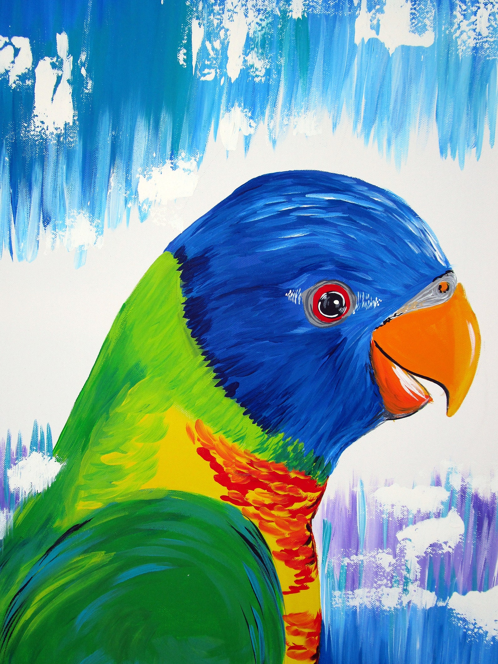 Lorikeet Lorikeets Rainbow Lorikeets Australian Paintings - Etsy
