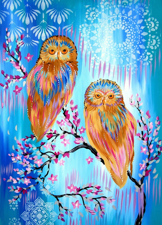 Abstract Owl Artwork
