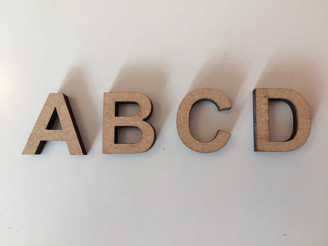 Set of 100 Wooden Capital Letters, Capital Letters to Paint, Capital ...