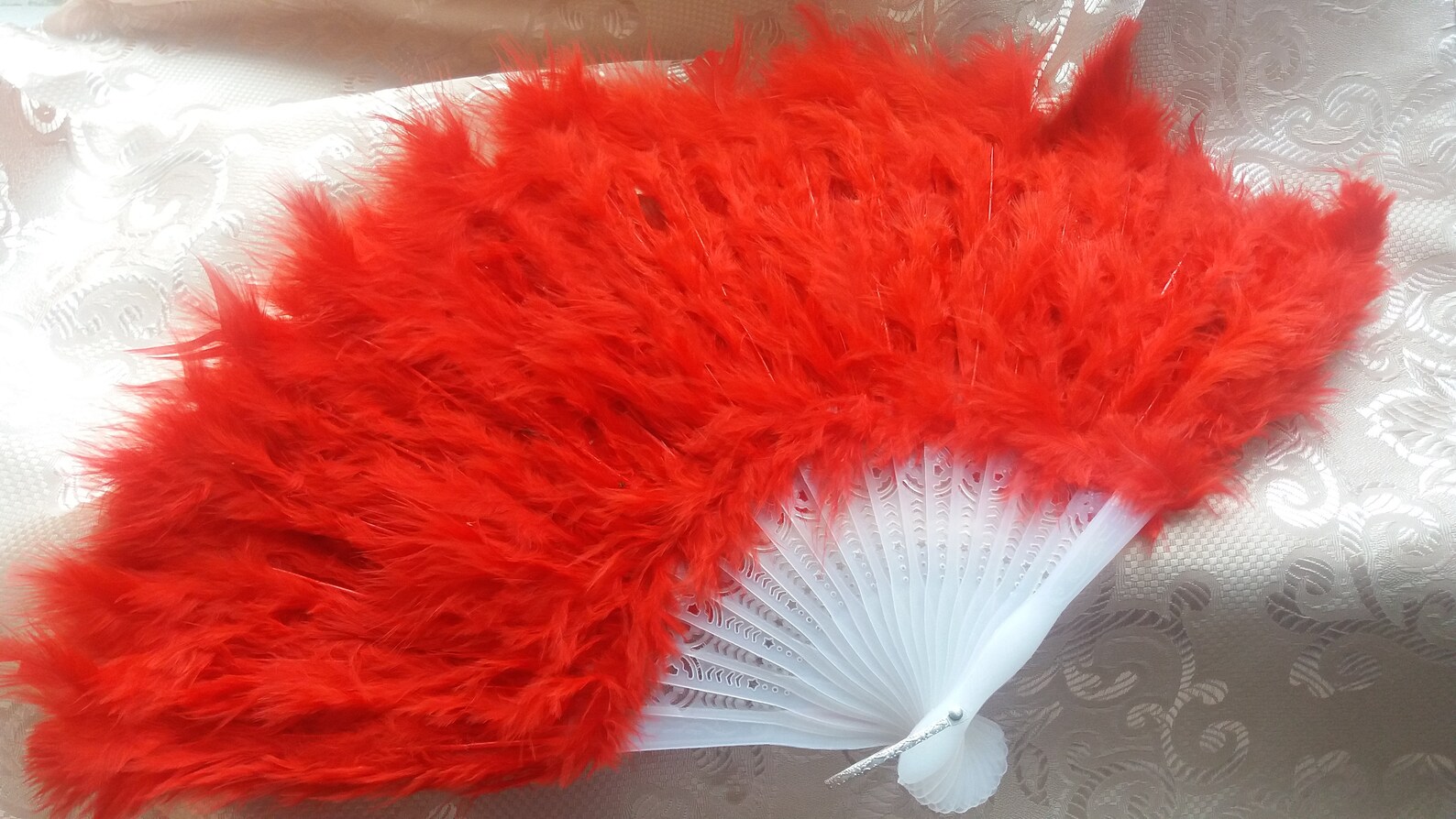 White Wedding Fan From Feather Fan for Bride and Bridesmaids | Etsy