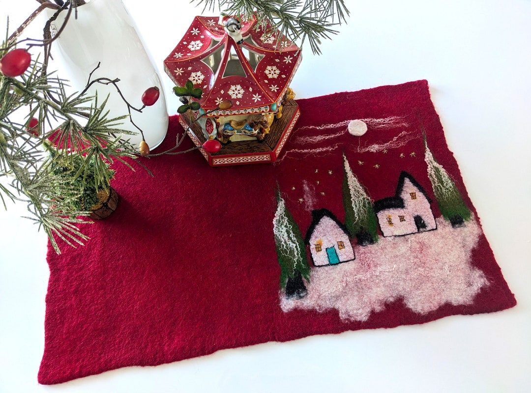 Felt Runner Runner Table Runner Christmas Blanket - Etsy