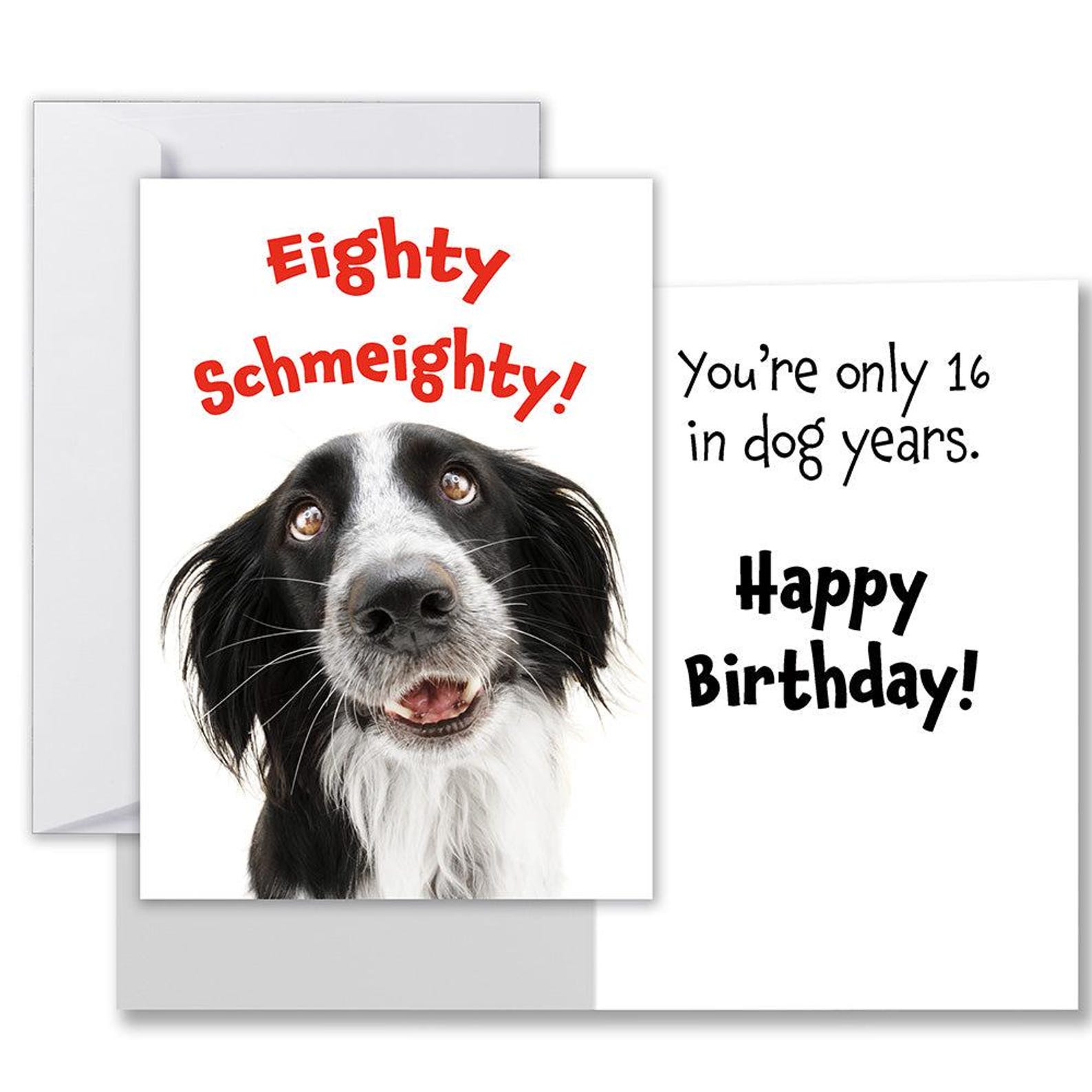 Eighty Schmeighty 80th Birthday Card for Men or Women - Etsy