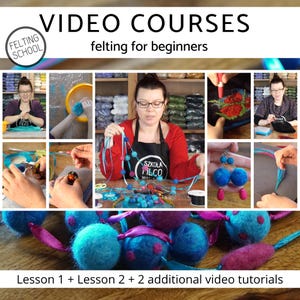 Video Tutorial Bundle–wet Felting and Needle Felting Basics, Beginner ...