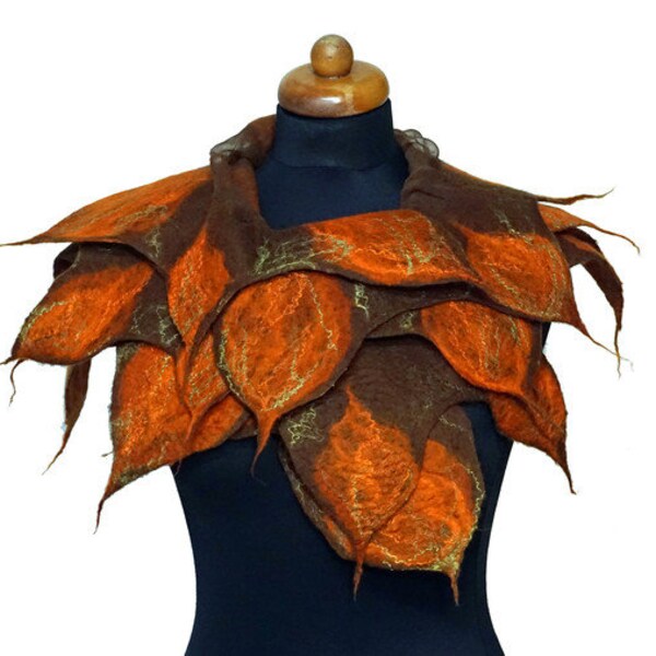 Burnt Orange Scarf - Etsy