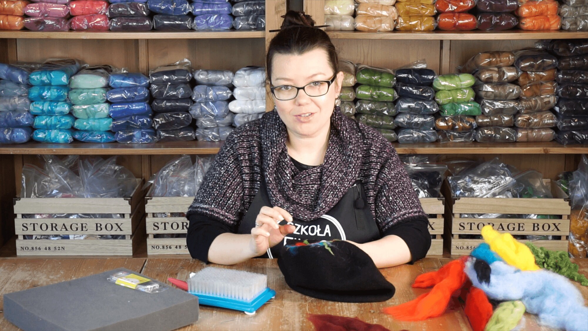 Video Courses Felting for Beginners, Needle Felting Appliqués on Fabric ...