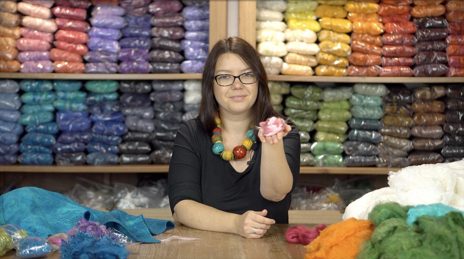 Video Courses Felting for Beginners, Needle Felting Appliqués on Fabric ...