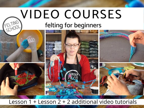 Video Tutorial Bundlewet Felting and Needle Felting Basics - Etsy
