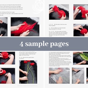 Wet Felting Tutorial PDF, Felt Pattern, Nuno Felting, Step by Step, DIY ...