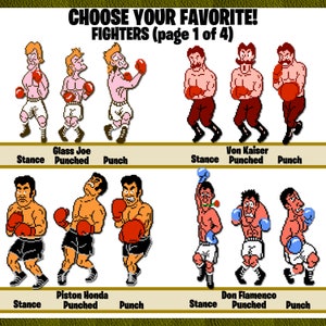 Mike Tyson's Punch Out! Pixel Ornaments - New Magnet Feature - Sprite ...