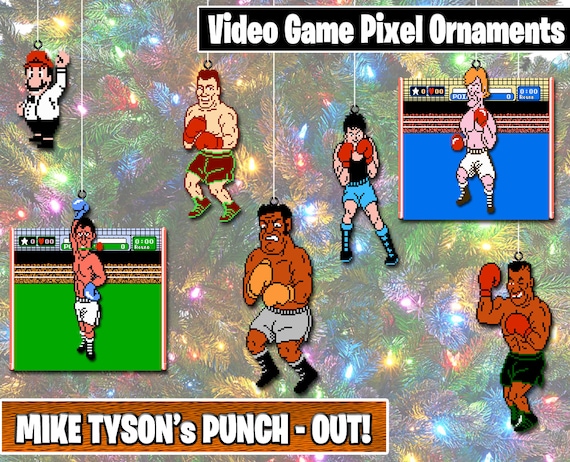 Mike Tyson's Punch Out Pixel Ornaments Custom - Etsy
