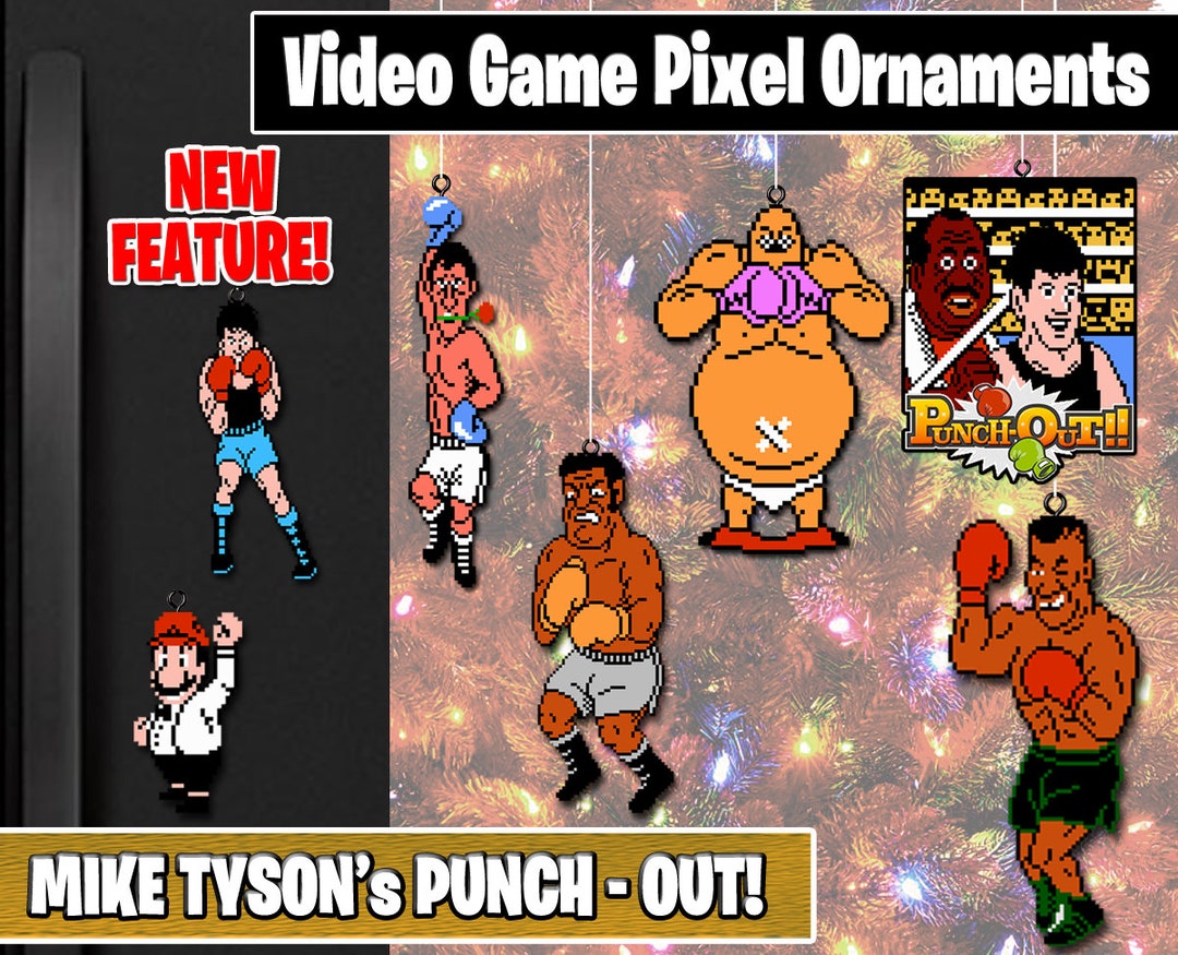 Mike Tyson's Punch Out! Pixel Ornaments - New Magnet Feature - Sprite ...