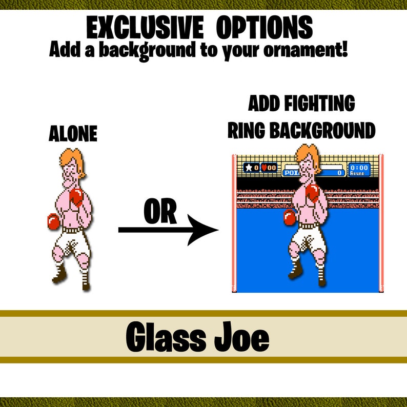Mike Tyson's Punch Out Pixel Ornaments Custom - Etsy