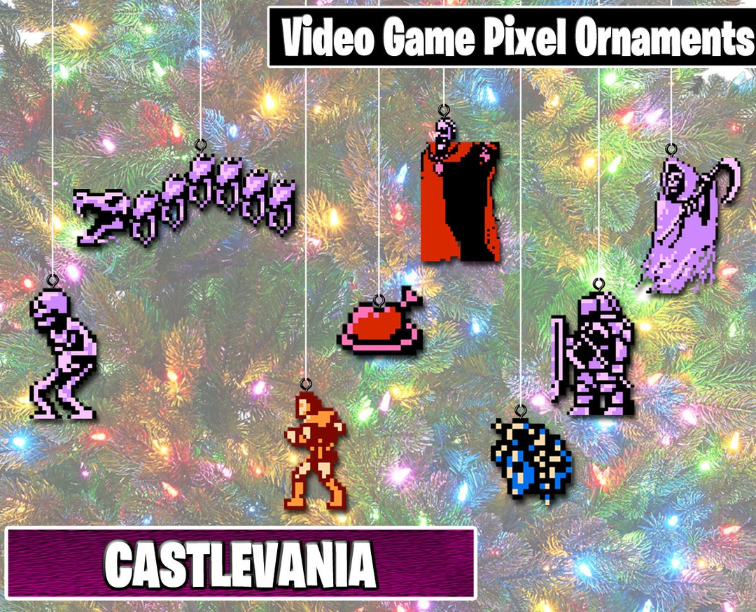 Castlevania Pixel Ornaments Sprite Characters Holiday - Etsy