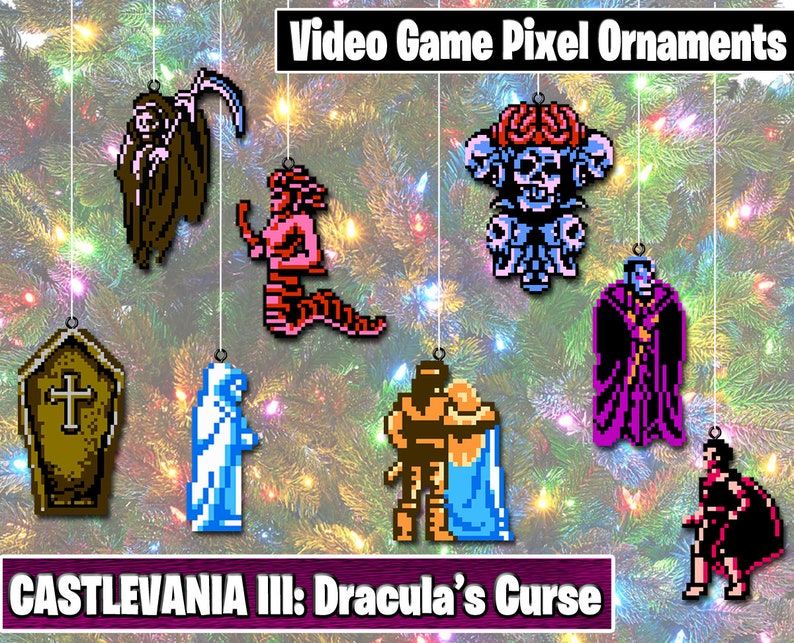 Castlevania 3 Dracula's Curse Pixel Ornaments Sprite - Etsy