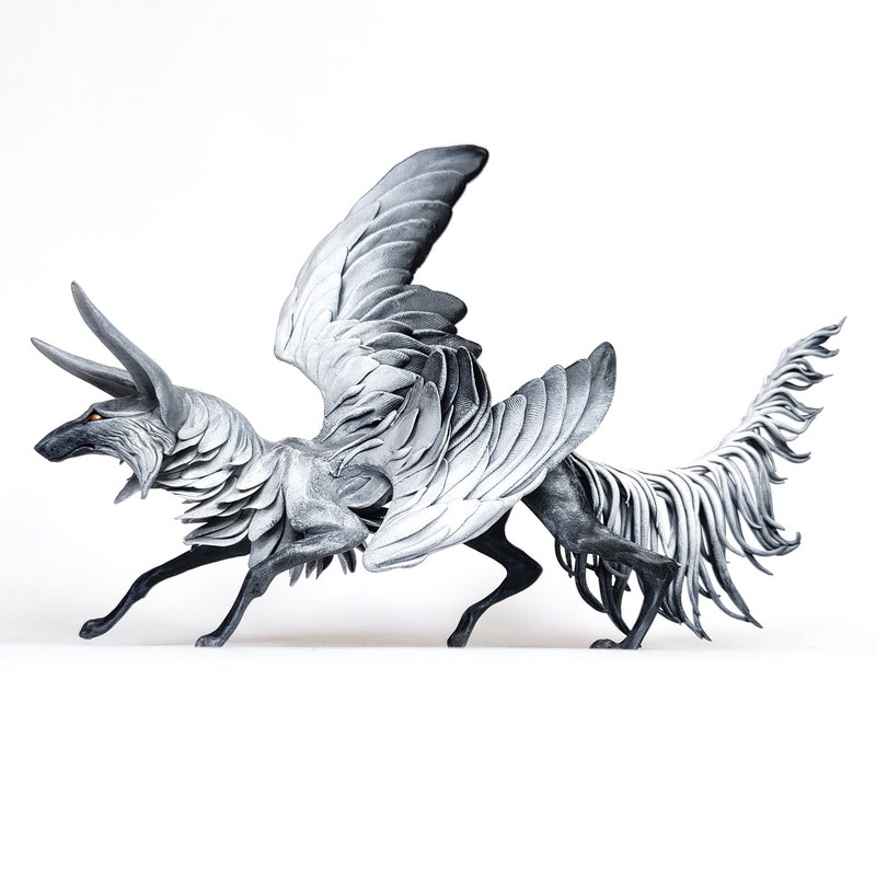 Wolf Sculpture - Etsy