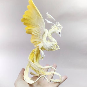 Phoenix Figurine. Fire Phoenix Sculpture. Firebird. OOAK Sculpture ...
