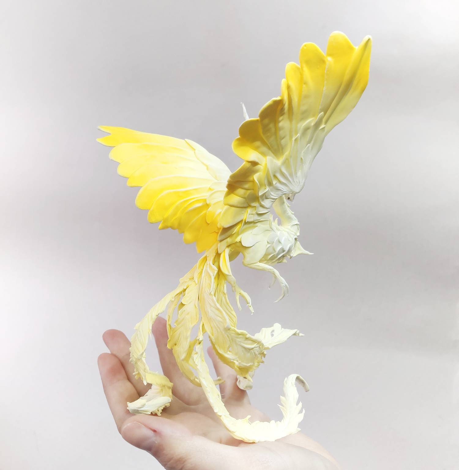 Phoenix Figurine. Fire Phoenix Sculpture. Firebird. OOAK - Etsy