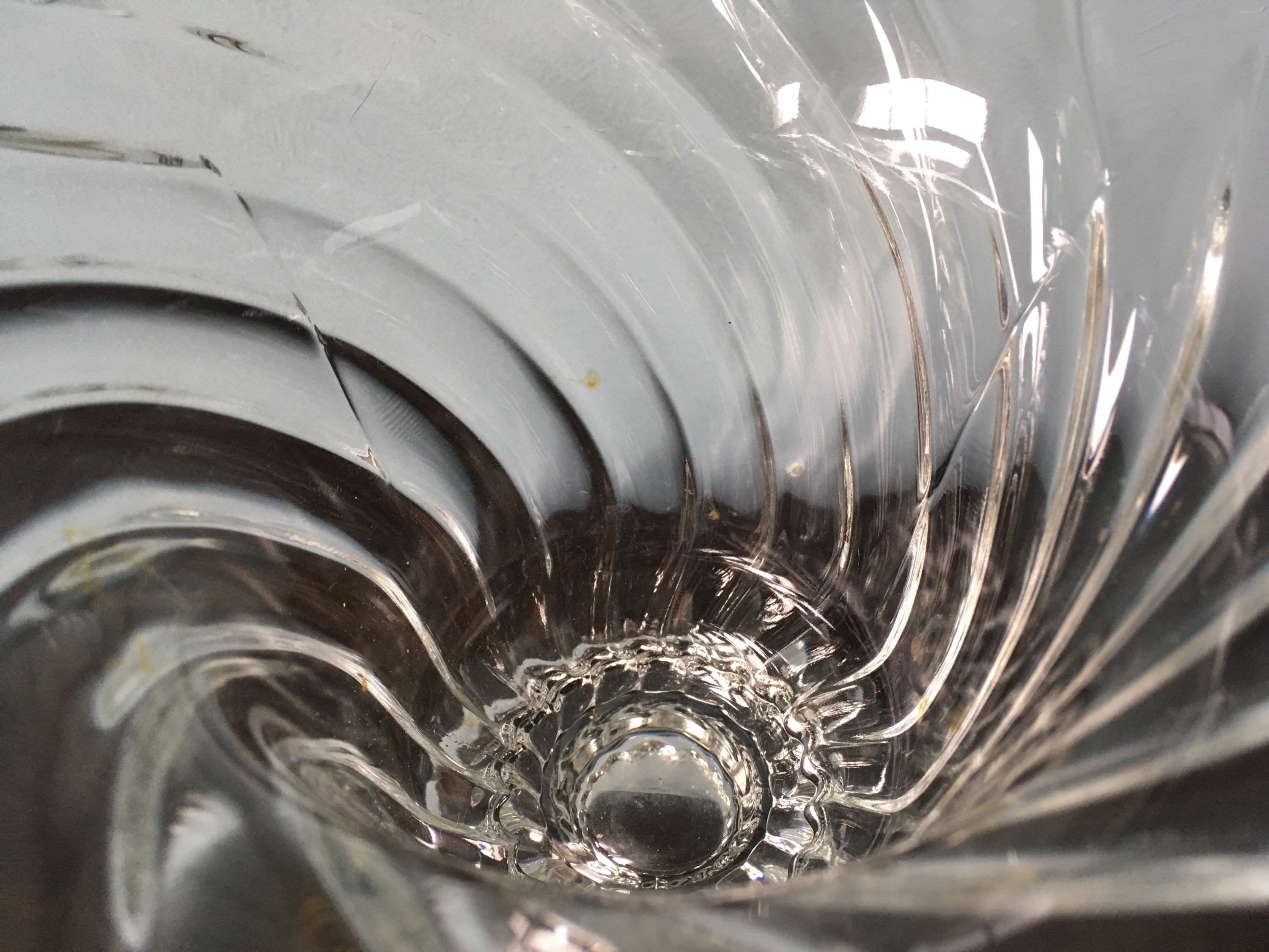 Vintage Fostoria Colony Crystal Vase Flared Swirl Large Glass - Etsy