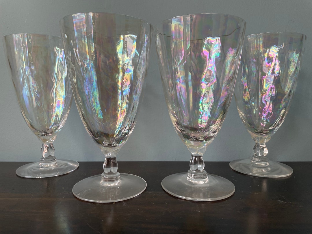 Vintage Fostoria Shell Pearl Iced Tea Glass Goblet Shell Pearl Ice Tea ...