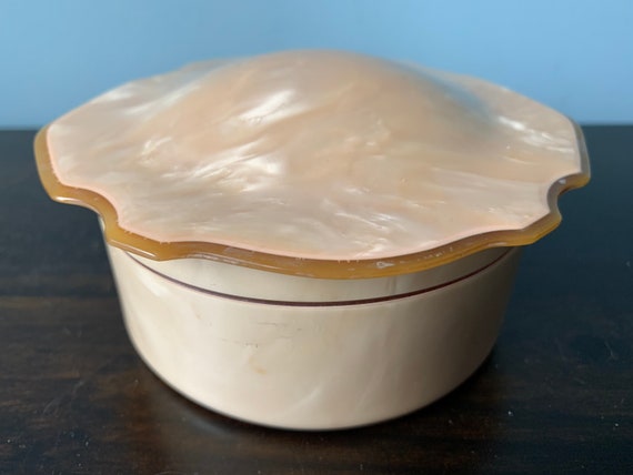 Vintage Celluloid Powder Box Carleton Arch Amerith - Etsy