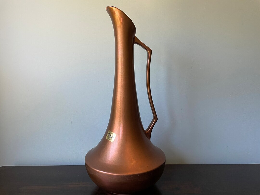 Vintage Royal Haeger Pitcher Copper Glaze Large 1997 Stretch Pitcher ...