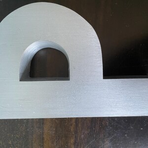 Vintage Letter P Cast Aluminum Letter P Initial Industrial Decorative ...