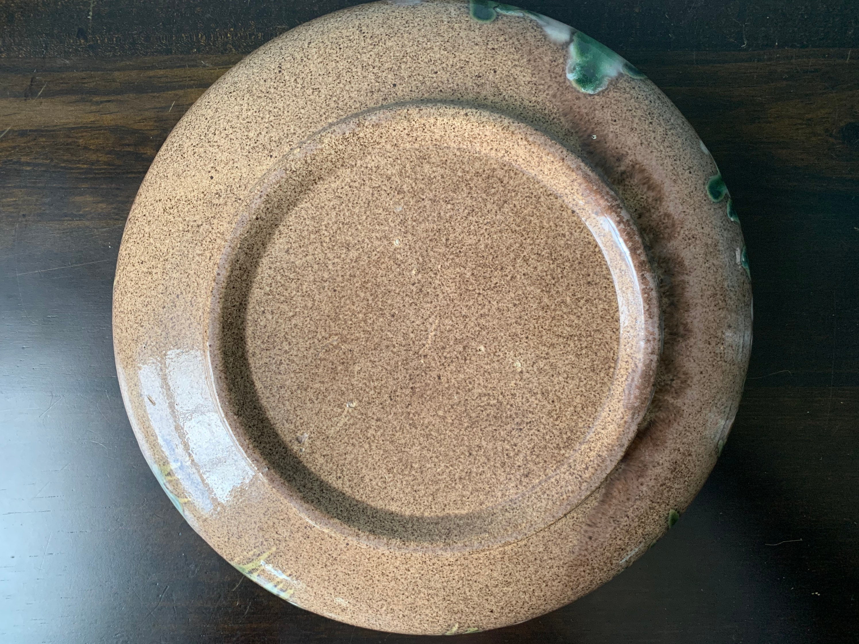 Peters and Reed Pottery Bulb Planter Flower Frog Green Brown | Etsy