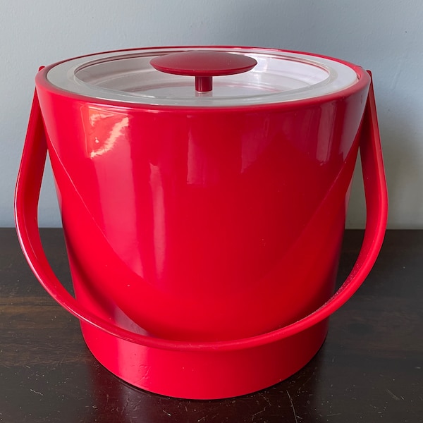 Red Ice Bucket - Etsy