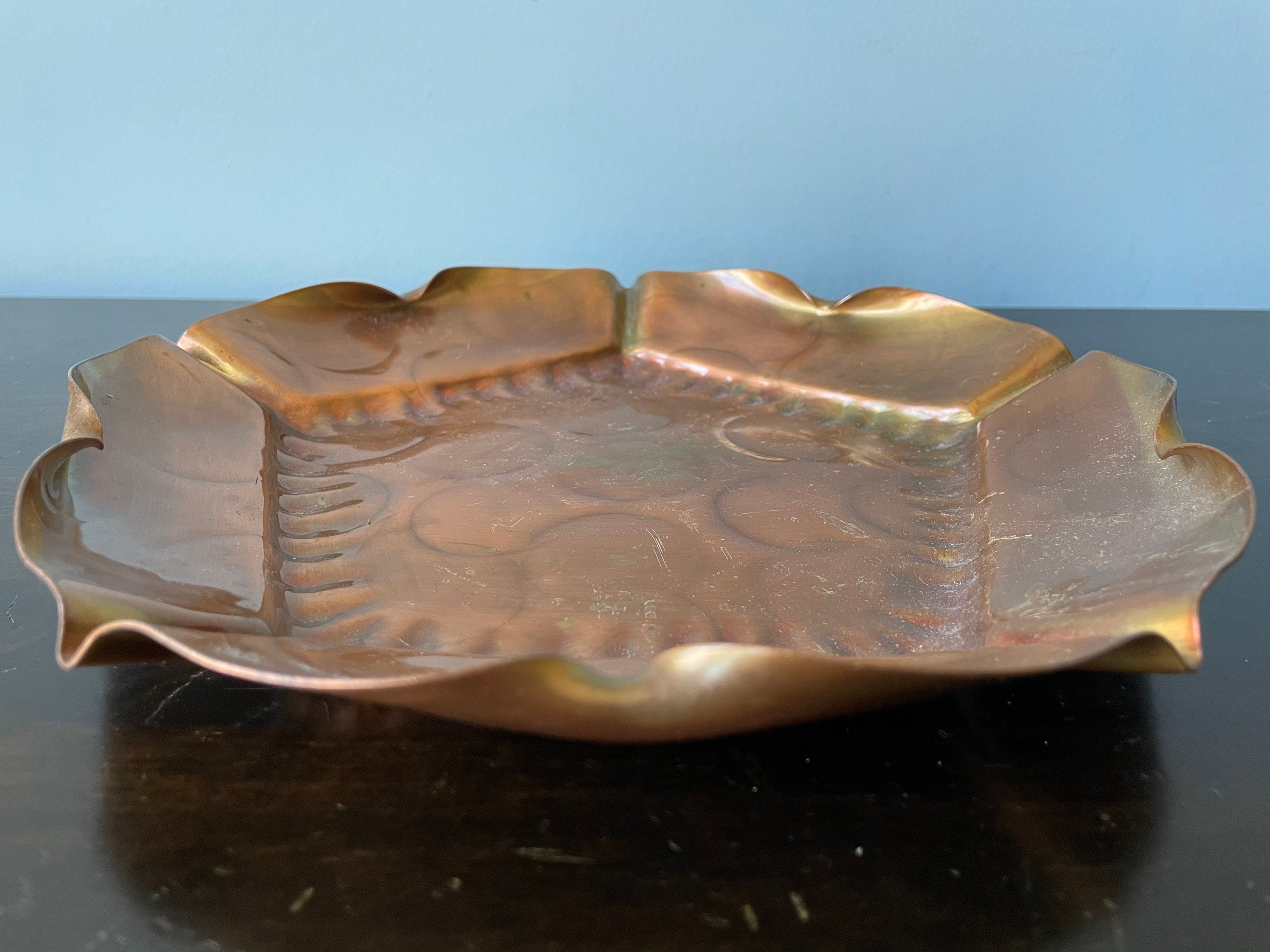 Vintage Gregorian Copper Centerpiece Bowl 317 Dish Hexagonal - Etsy