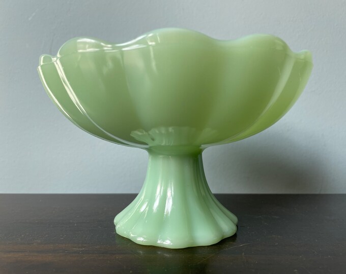 Vintage Fireking Jadeite Compote Fire King Jadeite Candy Dish Comport ...