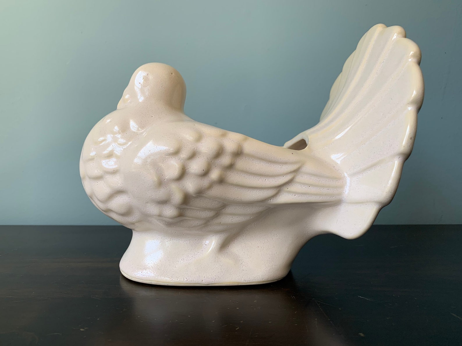 Vintage Pottery Dove Planter Pigeon Ceramic White Matte Glaze - Etsy