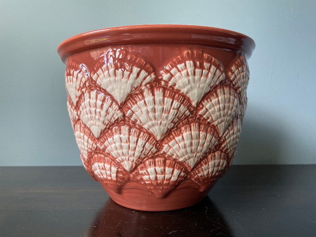 Haeger Pottery Shell Scallop Planter 5076 - Etsy