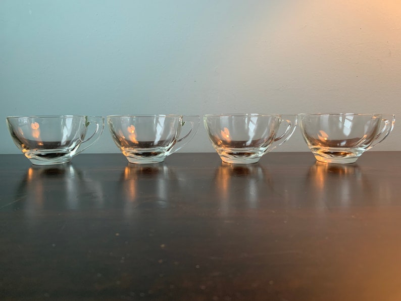 Vintage Colony Glass Daisy Snack Set Garden Club Luncheon | Etsy