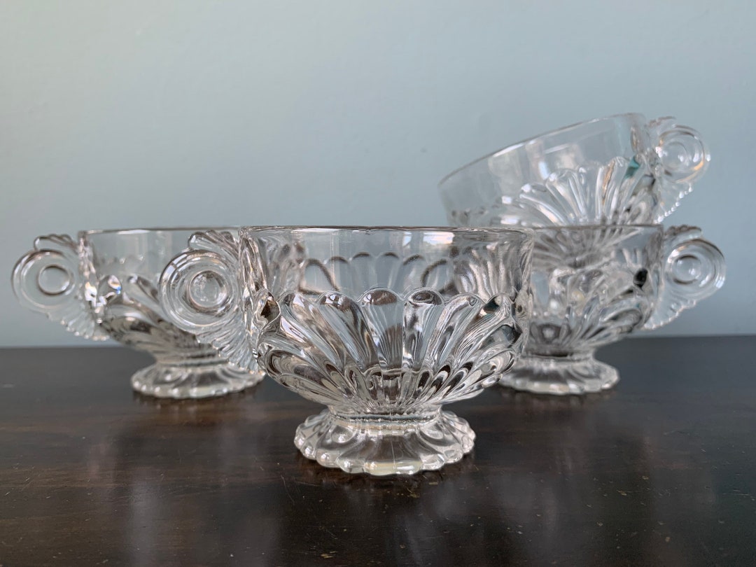 Vintage Cambridge Caprice Clear Cup Set of 4 - Etsy