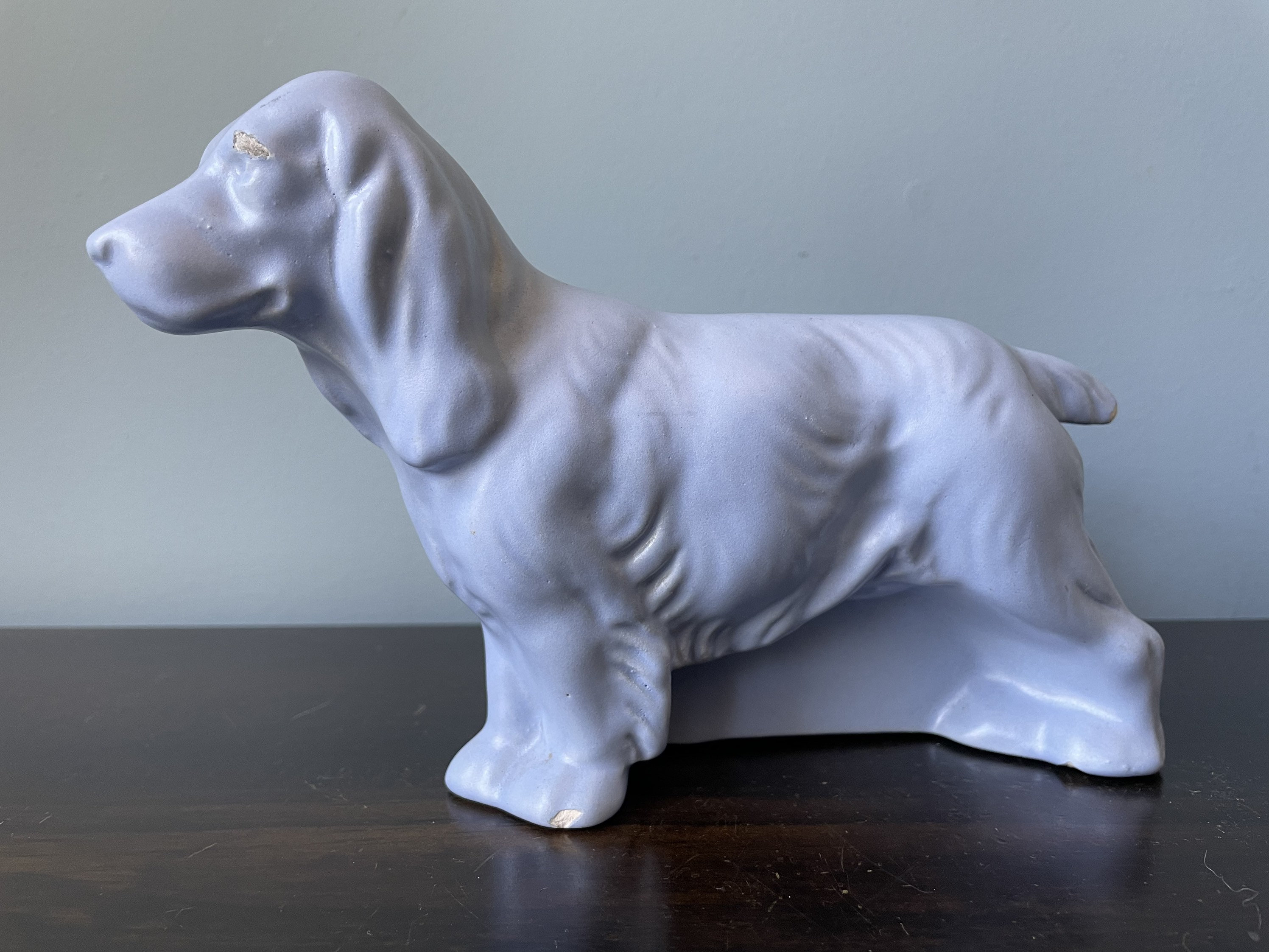 Vintage Shawnee Pottery Dog Cocker Spaniel Planter Blue - Etsy