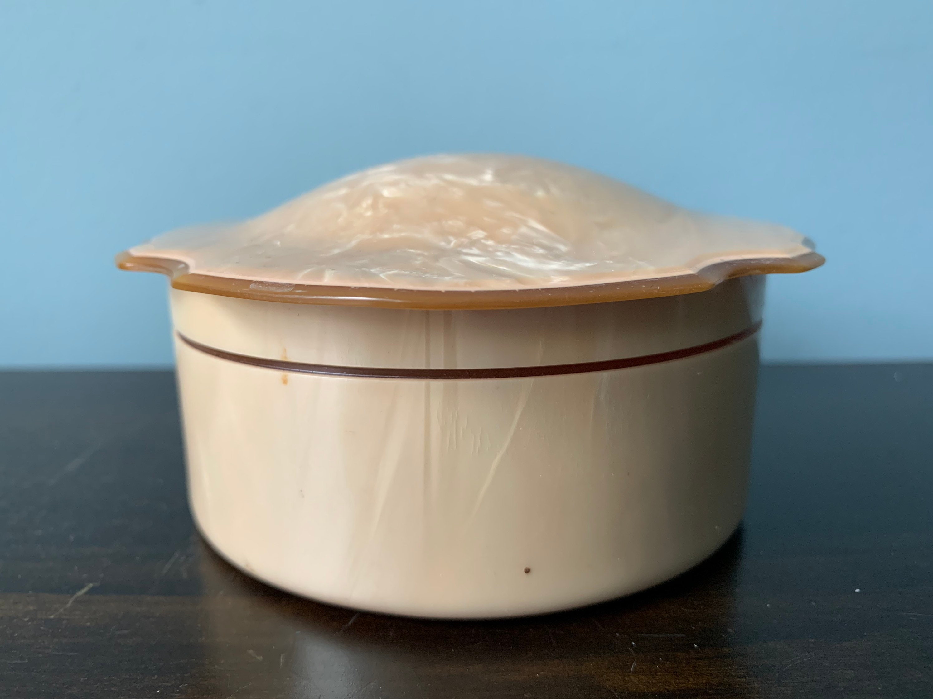 Vintage Celluloid Powder Box Carleton Arch Amerith | Etsy