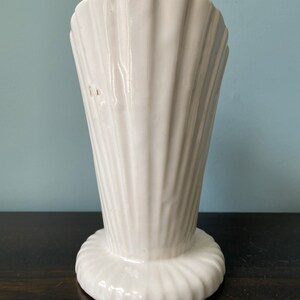 Vintage Pottery Pitcher Vase Art Deco Shell Fan Pitcher - Etsy