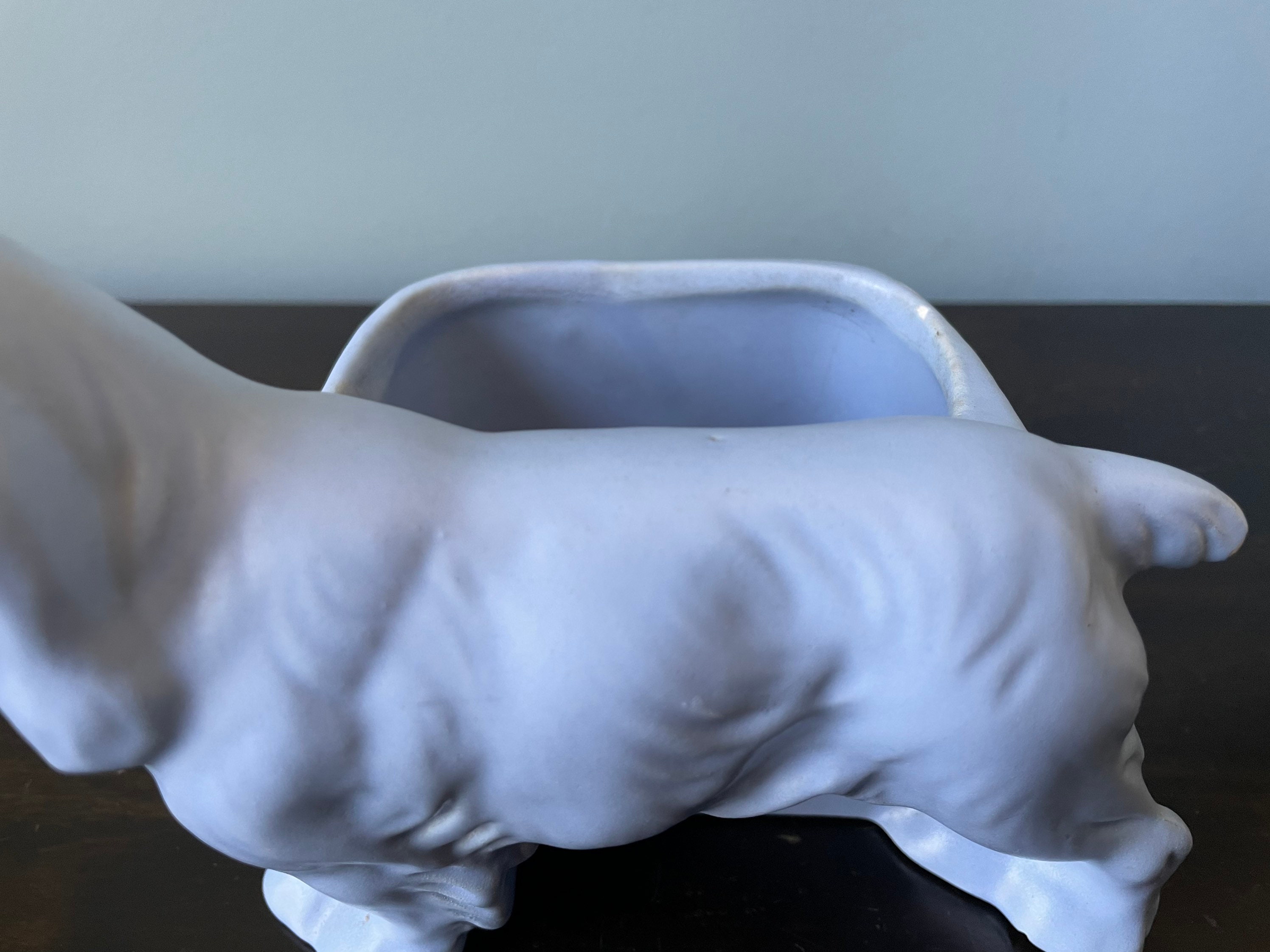 Vintage Shawnee Pottery Dog Cocker Spaniel Planter Blue - Etsy