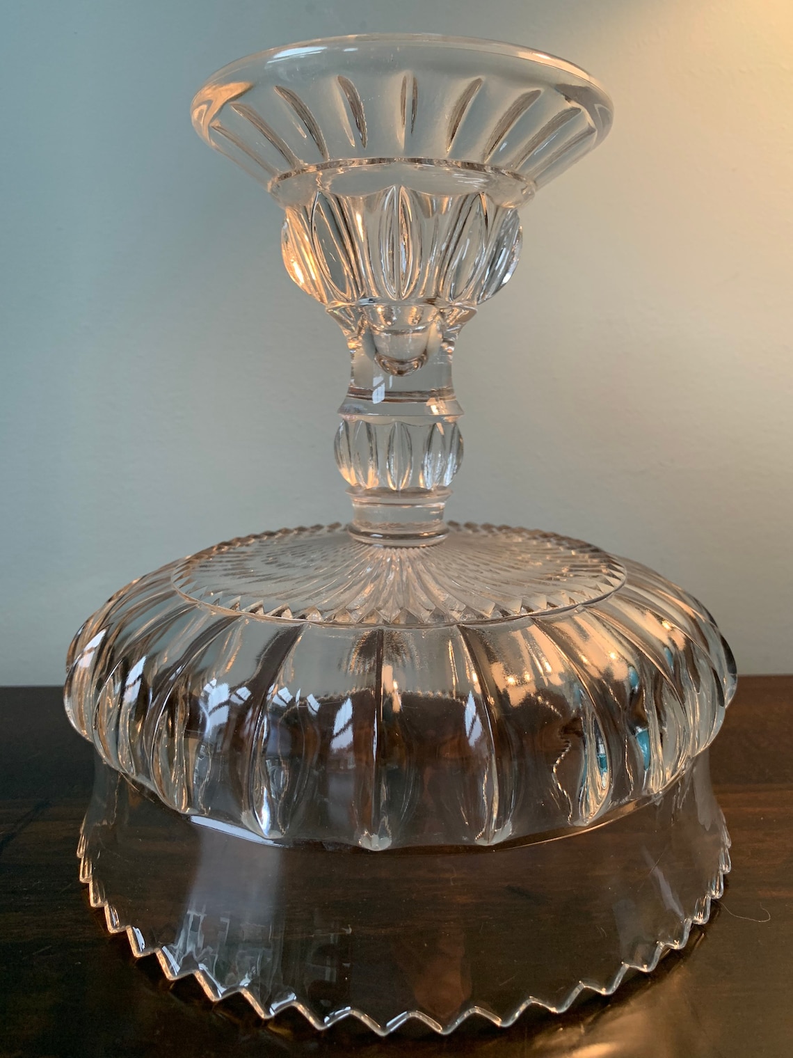 EAPG Compote Cordova by OHare Glass Sawtooth Rim Prism | Etsy