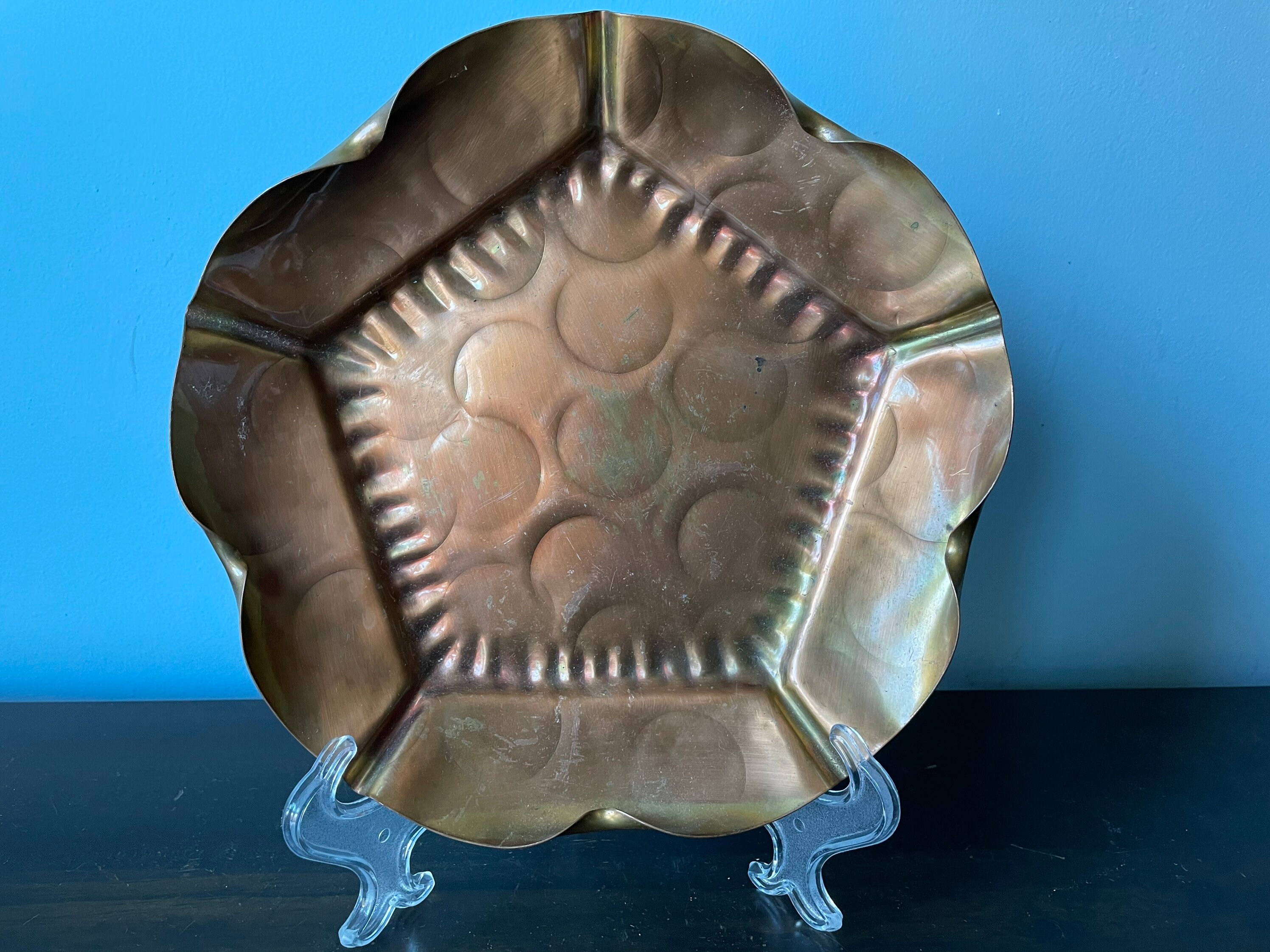 Vintage Gregorian Copper Centerpiece Bowl 317 Dish Hexagonal - Etsy