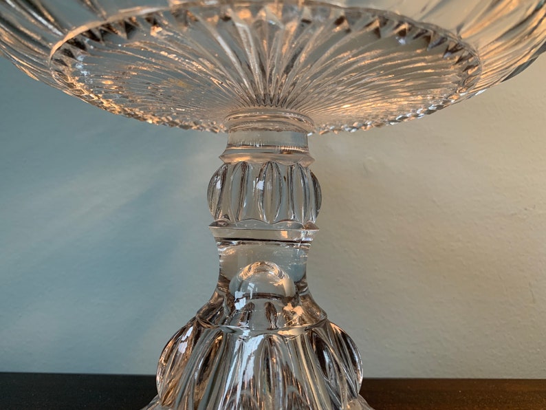 EAPG Compote Cordova by Ohare Glass Sawtooth Rim Prism | Etsy