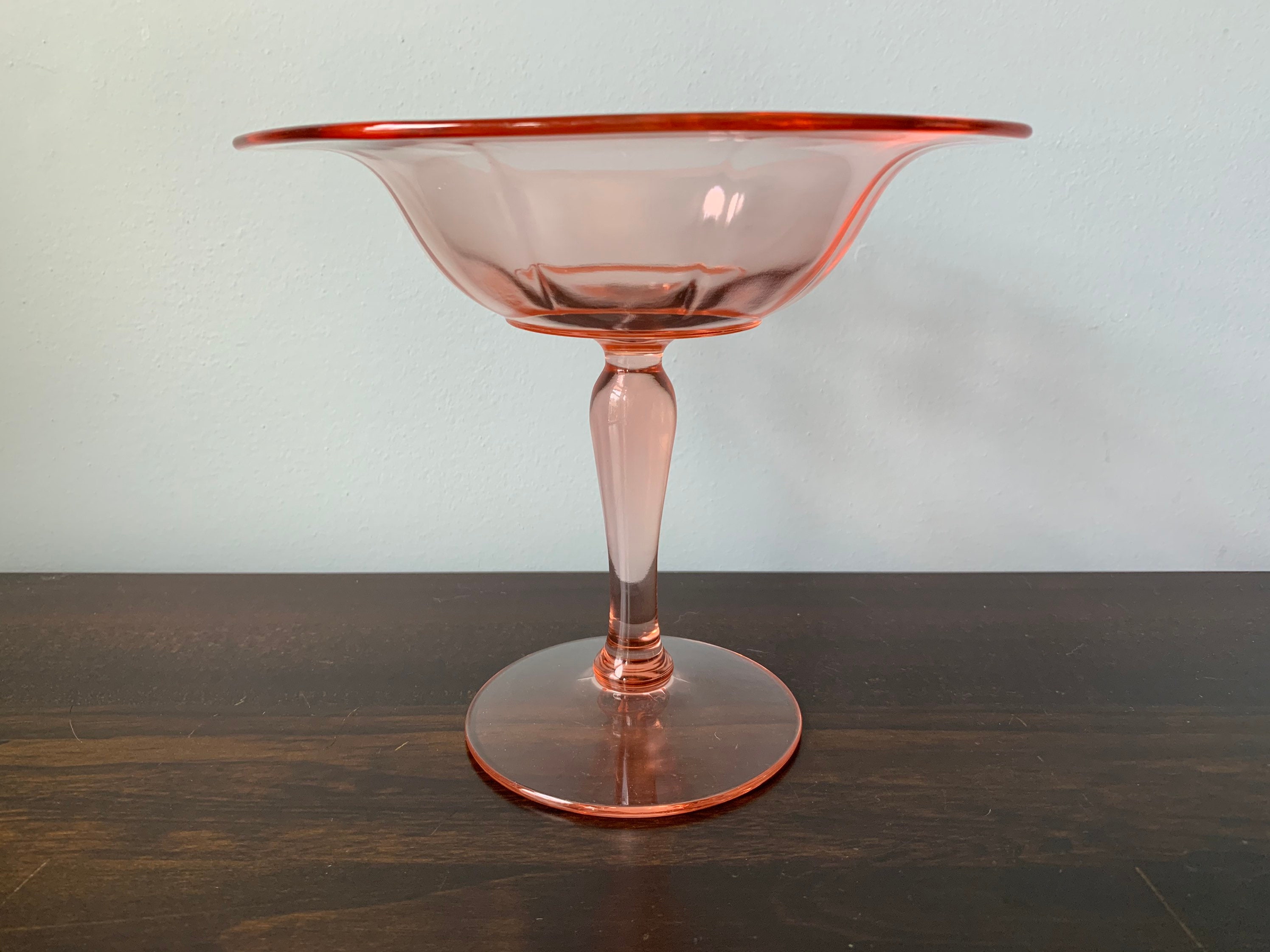 Vintage Fairfax Pink by Fostoria 2375 Compote Elegant Glass - Etsy