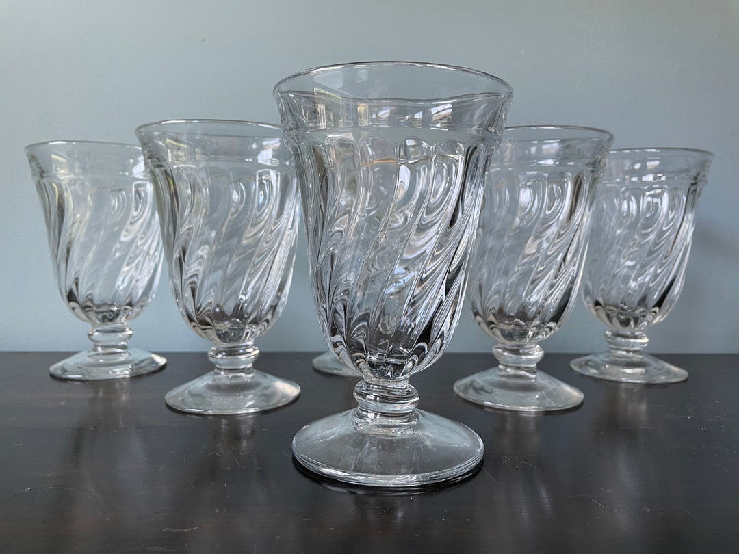 Vintage Fostoria Colony Glass Iced Tea Goblet Colony Swirl Ice Tea ...