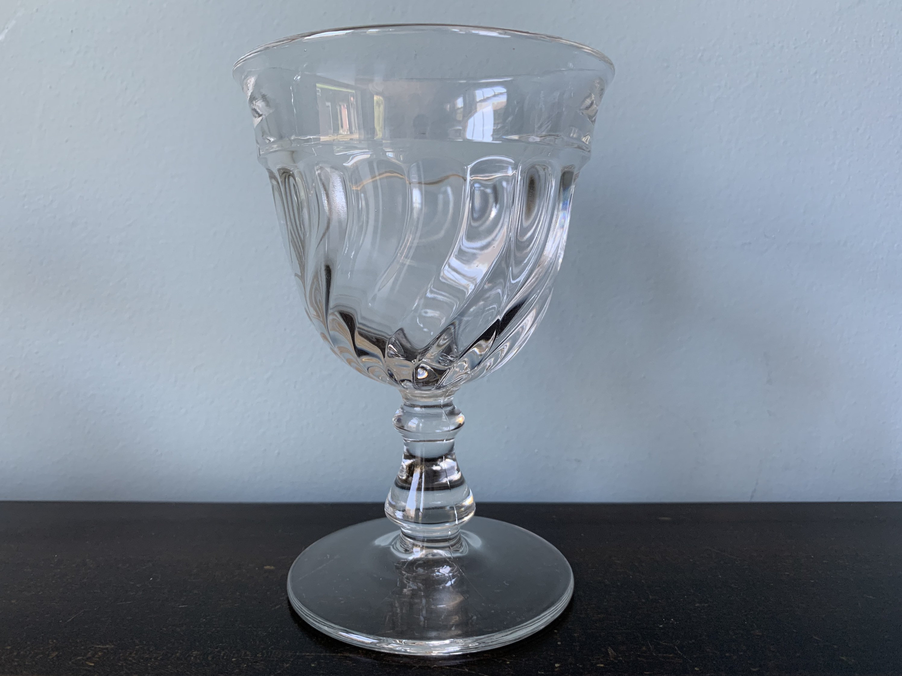 Fostoria Colony Glass Wine Glass Goblet Swirl Stemware Set of | Etsy