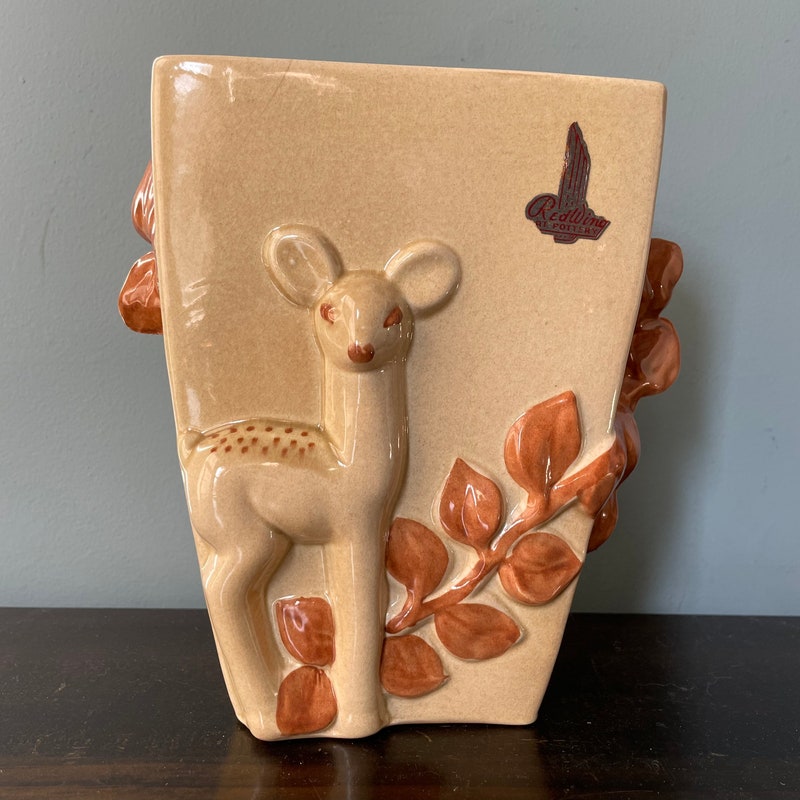 Red Wing Pottery Vase - Etsy